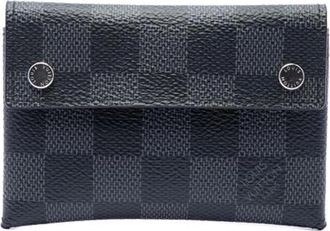 Louis Vuitton Portefeuille Pre-owned en toile Damier Graphite - Femme - Pre-owned - Noir - Taille: ONE Size