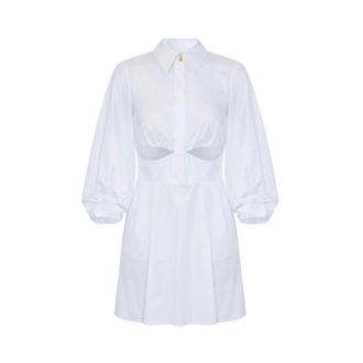 Elisabetta Franchi Damen, Kleider, Wei&szlig;, XSGr&ouml;&szlig;e