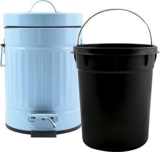 MSV Treteimer Habana Mülleimer Kosmetikeimer Abfalleimer 3L - pastellblau