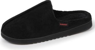 Isotoner Chaussons pantoufles Mules homme suédine, confortables noir 43