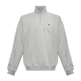 Jil Sander Sweatshirt mit Stehkragen - - Sweatshirts & Hoodies - Herren - Grau - M