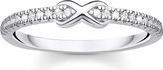 Thomas Sabo Ring Infinity mit weißen Steinen silber 925 Sterling Silber TR2322-051-14-54