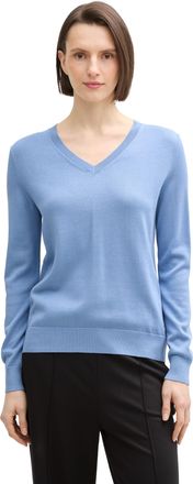 Tom Tailor Langarmshirt aus Jersey, Sky Captain Blue, XL