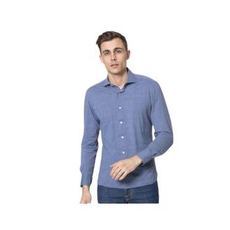 Orian Blaues Flie&szlig;endes Hemd - - Shirts - Herren - Blau - L