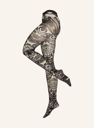 Wolford Feinstrumpfhose Paisley Tattoo schwarz