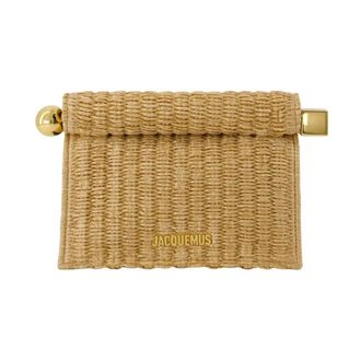Jacquemus La Petite Pochette Rond Carr&eacute; - - Bags - Damen - Beige - ONE SIZE