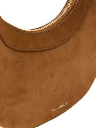 Coccinelle Womens Hobo Bag Cognac Bovine Leather - Handbags