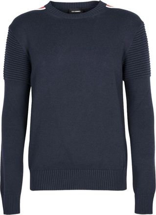 Les Hommes Rundhals-Strickware - - Knitwear - Herren - Blau - 2XL
