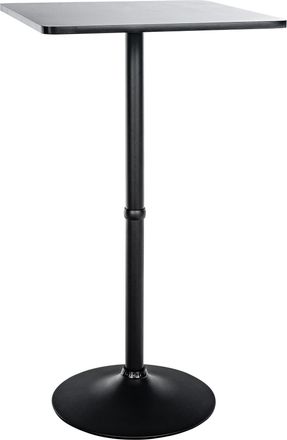 Clp Stehtisch Quadratisch I Eckige Tischplatte 60 X 60 cm | Stabiles Metallgestell, Farbe:schwarz/schwarz