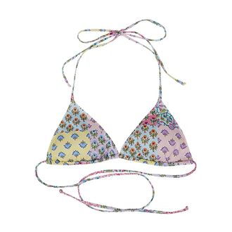 MC2 Saint Barth Bikini-Oberteil mit grafischem Blumenprint - - Swimwear - Damen - Mehrfarbig - L