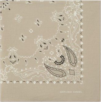 Gerard Darel Carr&eacute; imprim&eacute; en coton - DAYANA - Vert amande