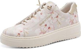 Marco Tozzi Marco Tozzi Damen Sneaker weiches Feel Me Wechselfu&szlig;bett weiches Innenfutter Vegan Schn&uuml;rer, beige (Cream Comb), 41 EU