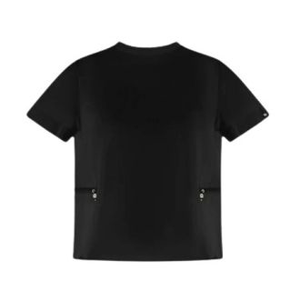 Herno Schickes T-Shirt aus Baumwolljersey und neuem Techno-Taft - - Tops - Damen - Schwarzk - L