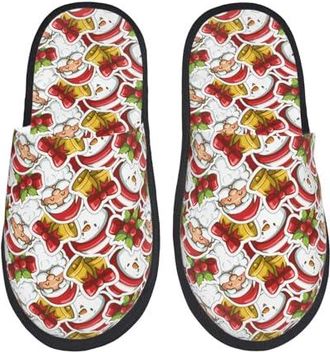 Generic Imprimé Père Noël, Cloches, Bonhomme De Neige Pantoufle Confort Pantoufles Automne Chausson Pour Unisex Extérieur Femme L