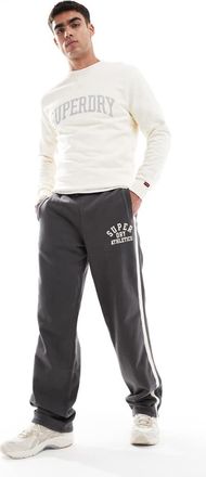 Superdry Athletic Essentials - Pantalon de jogging droit - Anthracite-Gris