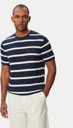 Tommy Hilfiger Pullover Breton MW0MW43942 Dunkelblau Regular Fit
