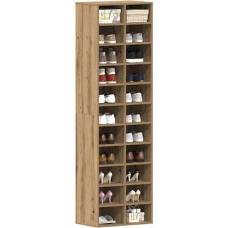 vidaXL Schuhschrank Artisan-Eiche 54x34x183 cm Holzwerkstoff - Vidaxl