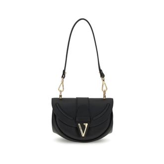 Versace Ikonoische Virtus Kleine Schultertasche - - Bags - Damen - Schwarzk - ONE SIZE