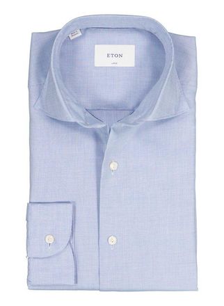 Eton Herren Hemden blau Oxford