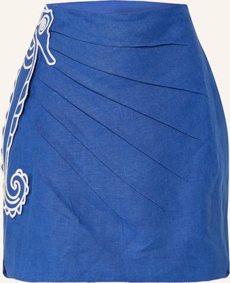 Farm Rio Farm Rio Leinenrock Seahorse Blue Embroidery blau
