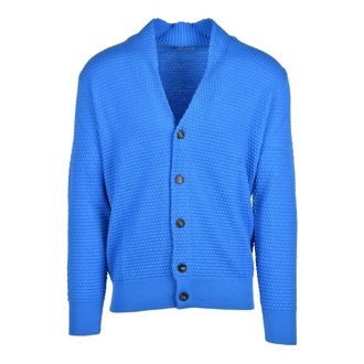 KANGRA Strickjacke mit Kn&ouml;pfen - - Knitwear - Herren - Blau - L