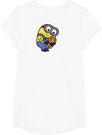 MINIONS Despicable Me Minions Favorite Teddy Bear Portrait T-Shirt, Unisex Erwachsene, Minions Fans, Kurzarm, T-Shirt, Wei&szlig;, S