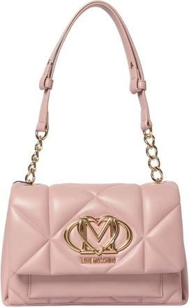 Love Moschino Femme, Sacs, Rose, Taille: ONE Size Quilted Flap Shoulder Bag