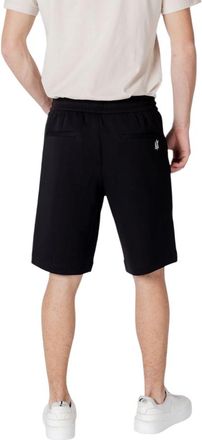 A|X Armani Exchange Cotton-Blend Bermuda Shorts - Black