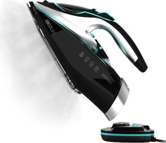 Cecotec Horizontalbügeleisen IronHero 3100 Cordless. 3100 W, Power Steam Technologie, Dauerdampf 35g/min, Extra-Dampfstoß 190g, Kabellos, Turbo Slide Sohle, A