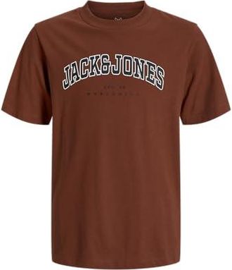 Jack & Jones Jjecaleb Varsity Tee SS O-Neck Noos Pls - Grande Taille, Henn&eacute;, 5XL