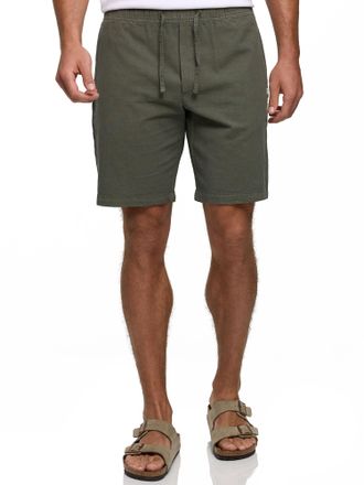 Indicode Shorts INDICODE INMinolus, Herren, Gr. XXL, N-Gr, army, Web, Obermaterial: 100% Baumwolle, unifarben, regular fit, Hosen Shorts
