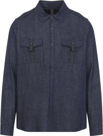 Sease Sease, Homme, Chemises, Bleu, Taille: XL Camicia Generale Shirt