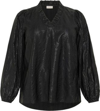 Kaffe Curve Langarmbluse Langarm-Bluse KCanni Große Größen