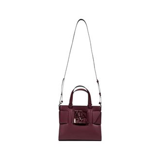 A|X Armani Exchange Femme, Sacs, Rouge, Taille: ONE Size Sac &agrave; main avec fermeture &eacute;clair et composition en polyur&eacute;thane
