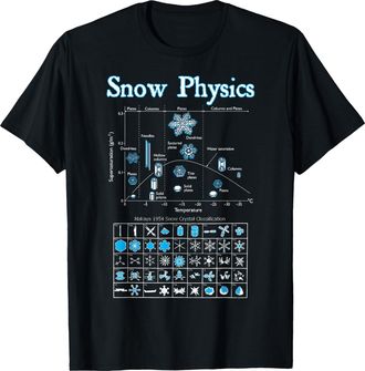 MathWare Nerdy Snow Physik Lass es Schnee Tag Mathe Science Lehrer Geek T-Shirt