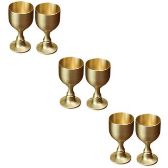 Cabilock 3 S&auml;tze Metallbecher F&uuml;r Buddhistische Rituale Dekorative Goblets Aus Multifunktionale Altarbecher F&uuml;r Wasserangebote Und Kunsthandwerk 2 St&uuml;ck * 3