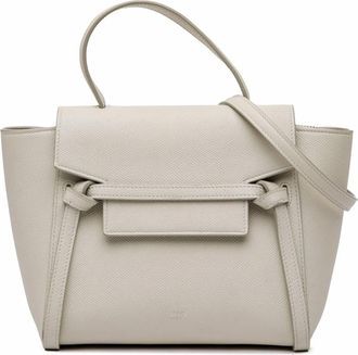 Celine Hobo Bags - Nano Grained Calfskin Belt Bag - Gr. unisize - in Grau - f&uuml;r Damen