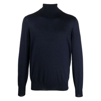 Brunello Cucinelli Homme, Pulls, Bleu, Taille: L Pull Lupetto Élégant