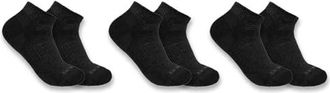 Carhartt Work in Progress Lot de 3 Paires de Chaussettes en Coton mélangé, Noir, M Femme