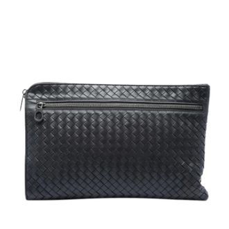Bottega Veneta Pre-owned Sac bandouli&egrave;re en cuir tress&eacute; - Femme - Pre-owned - Noir - Taille: ONE Size