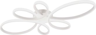 Trio Leuchten LED Deckenleuchte Fly 645619131, Metall Wei&szlig; matt, inkl. 32 Watt LED, Switch Dimmer