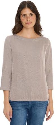 Cecil T-Shirt ray&eacute; pour Femme, Mocha Caramel, L