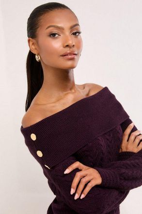 Lipsy Strickpullover Lipsy Co-Ord Pullover mit U-Boot-Ausschnitt (1-tlg)