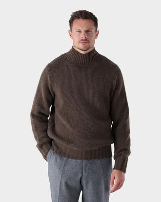 van Laack Stehkragenpullover aus Wolle und Kaschmir