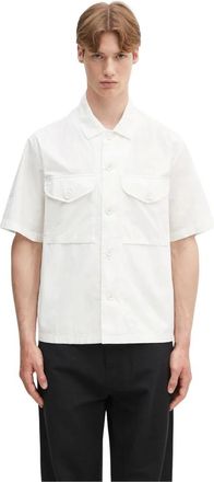C.P. Company C.p. Company - Chemise Boxy &agrave; manches courtes - Homme - Chemises - Blanc - Taille: XL
