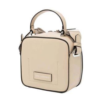 Karl Lagerfeld Femme, Sacs, Beige, Taille: ONE Size K/Circle Perforated Crossbody Bag