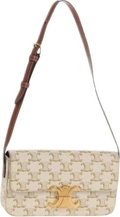 Celine Sac bandouli&egrave;re vintage en PVC Pre-owned - Femme - Pre-owned - Blanc - Taille: ONE Size