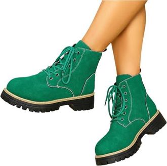 Generic Bottines de marche pour femme - L&eacute;g&egrave;res et antid&eacute;rapantes - Chaussures de trekking &agrave; lacets - Style d&eacute;contract&eacute; - Vintage - Combat militaire, a02, 48 