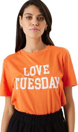 Garcia Garcia Damen Short Sleeve T-Shirt, Emberglow, M EU