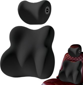 Generico Lendenwirbelst&uuml;tze f&uuml;r Auto, Memoryschaum, ergonomisches Auto-Zubeh&ouml;r, Kopfst&uuml;tze f&uuml;r Autositz, f&uuml;r Reisen, B&uuml;ro, Zuhause, LKW, Urlaub